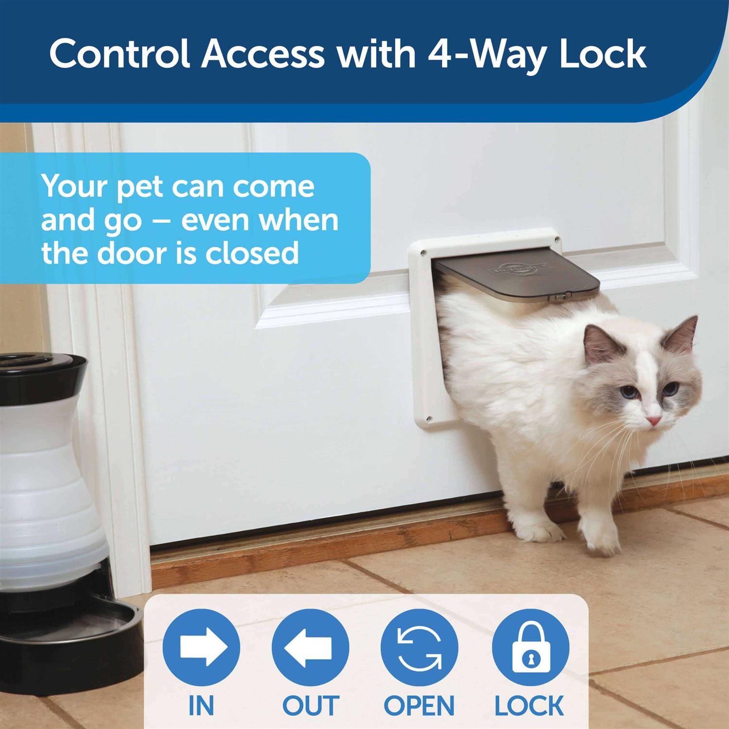 PetSafe 4-Way Locking Cat Door - Pet Supplies online store