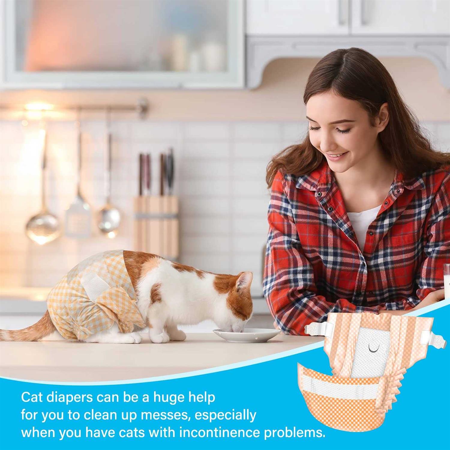 Pet Soft Disposable Cat Diapers Female Dog Diapers for Cats & Dogs in ...