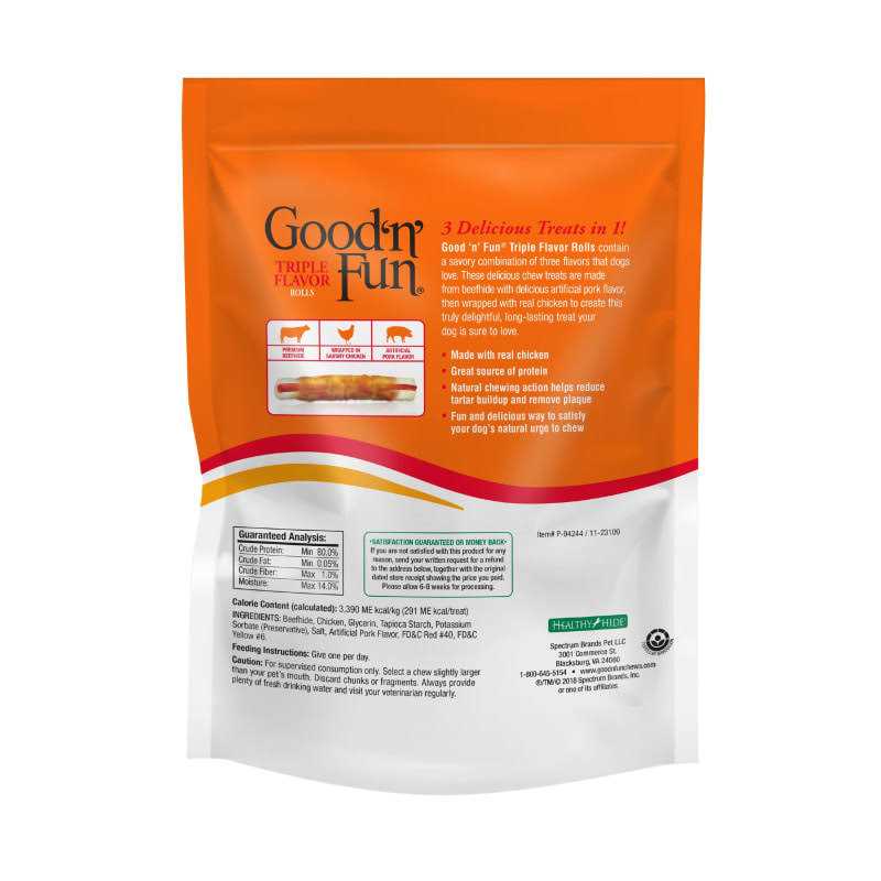 Healthy Hide Good N Fun Triple Flavor Rolls - Pet Supplies online store