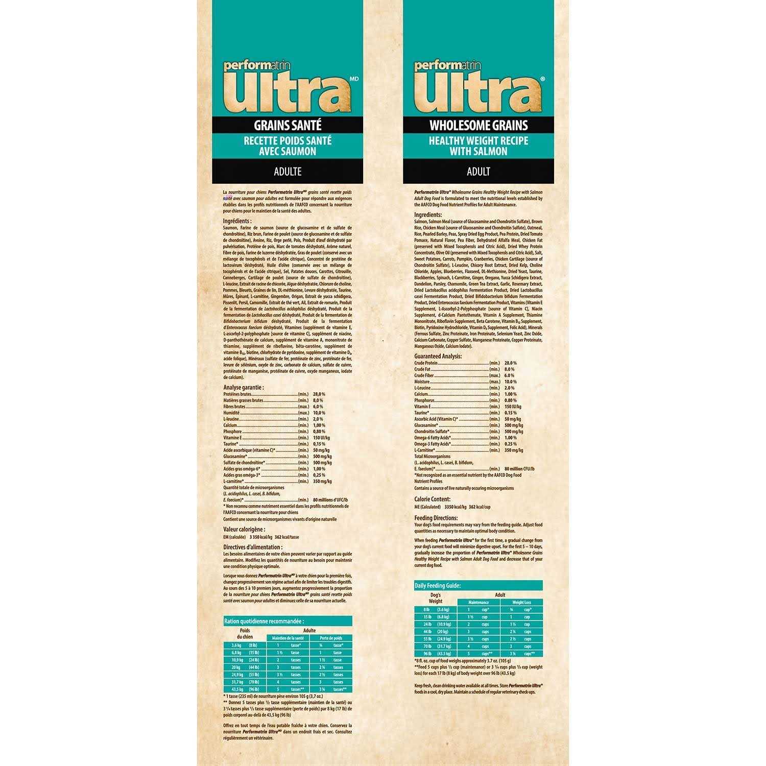 Performatrin Ultra Wholesome Grains Healthy Weight With Salmon Adult ...