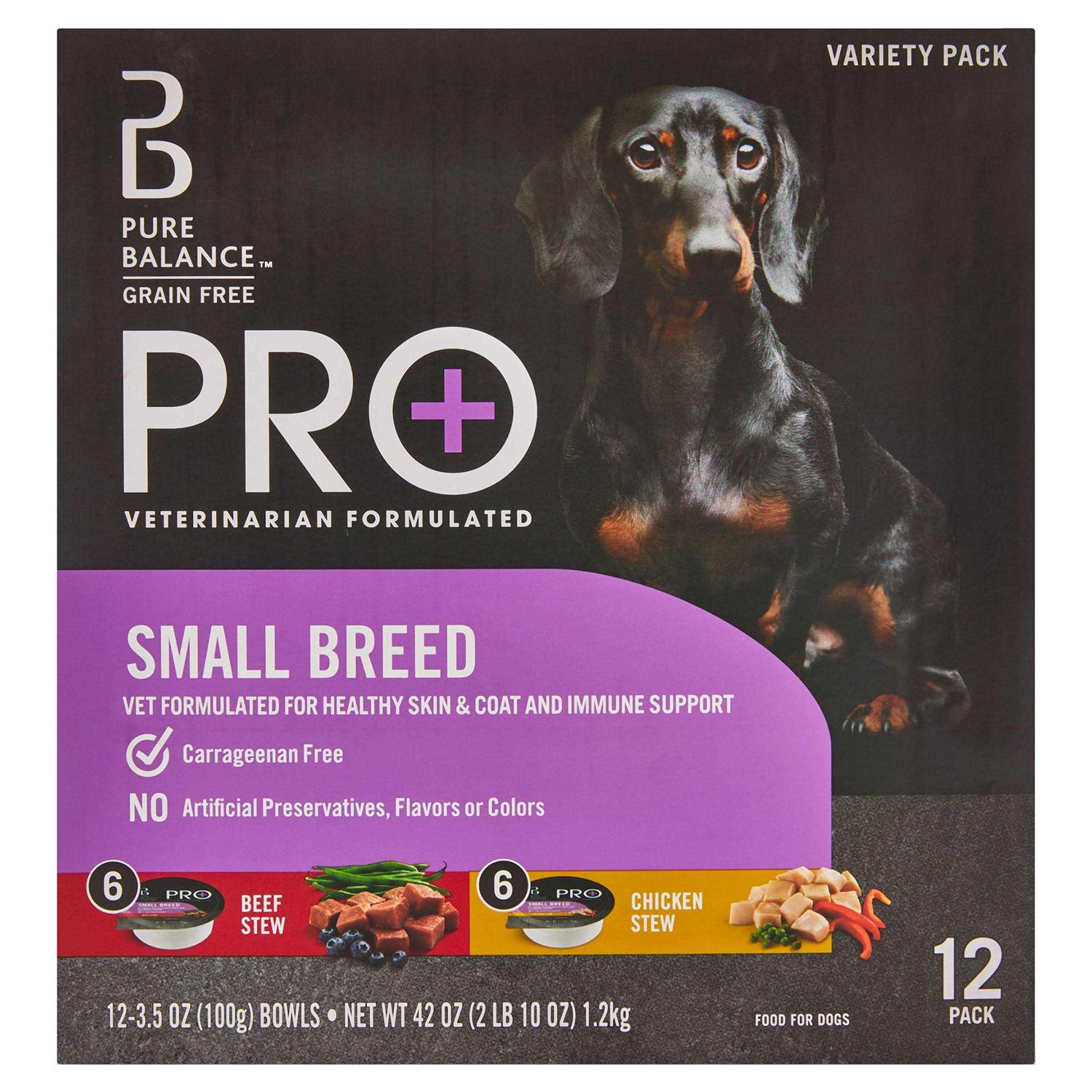 Pure Balance Pro+ Small Breed Chicken & Beef Wet Dog Food - Pet ...